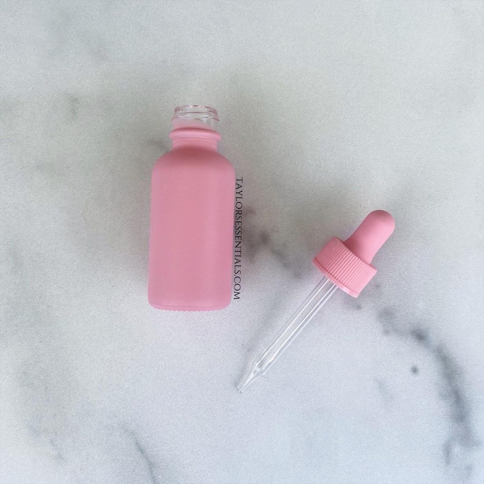 1oz/30ml EMPTY Pink Glass Dropper Bottle With Pink Dropper Top - Etsy