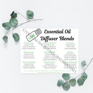 Lime Diffuser Blends | Lime Essential Oil Diffuser Blend Postcards ...