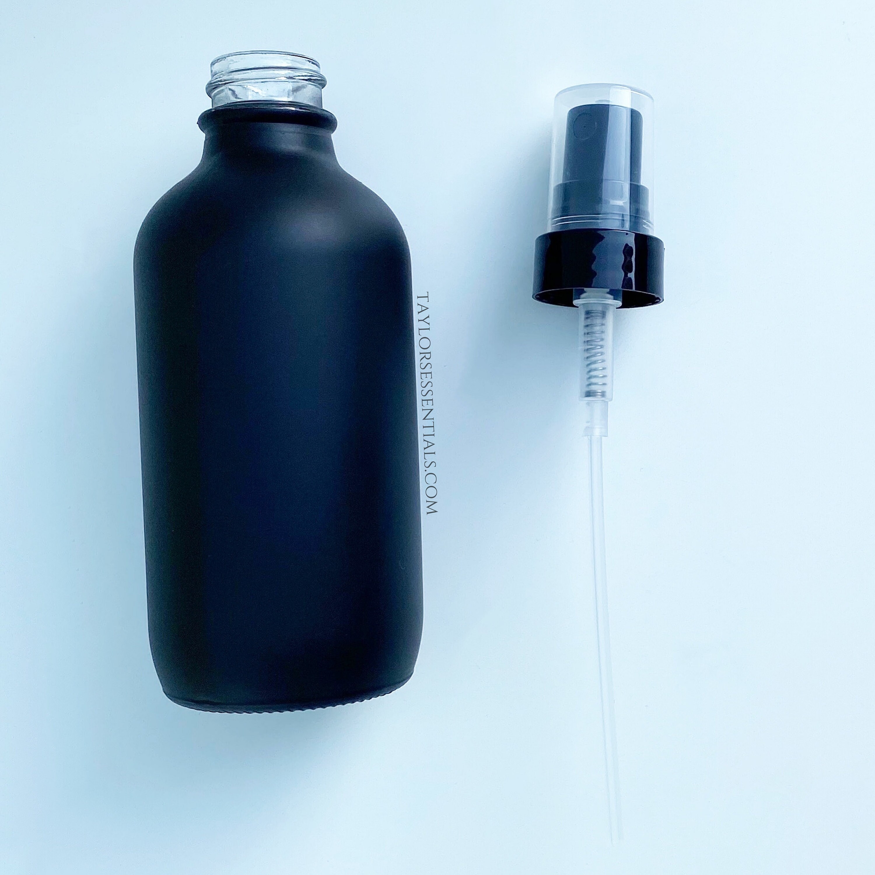 4 Oz Matte Black Glass Spray Bottle With Custom Vinyl Label - Etsy