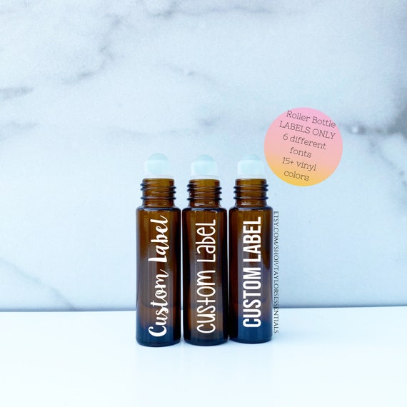 Essential Oil Roller Bottle Labels Vinyl Labels 10 ml | Etsy