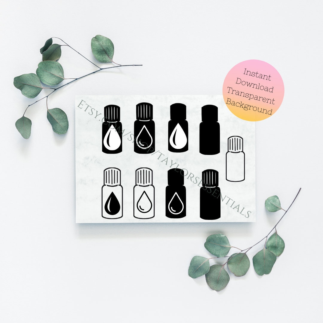 Essential Oil Bottle Clipart | Printable Essential Oil Bottles | 9 ...