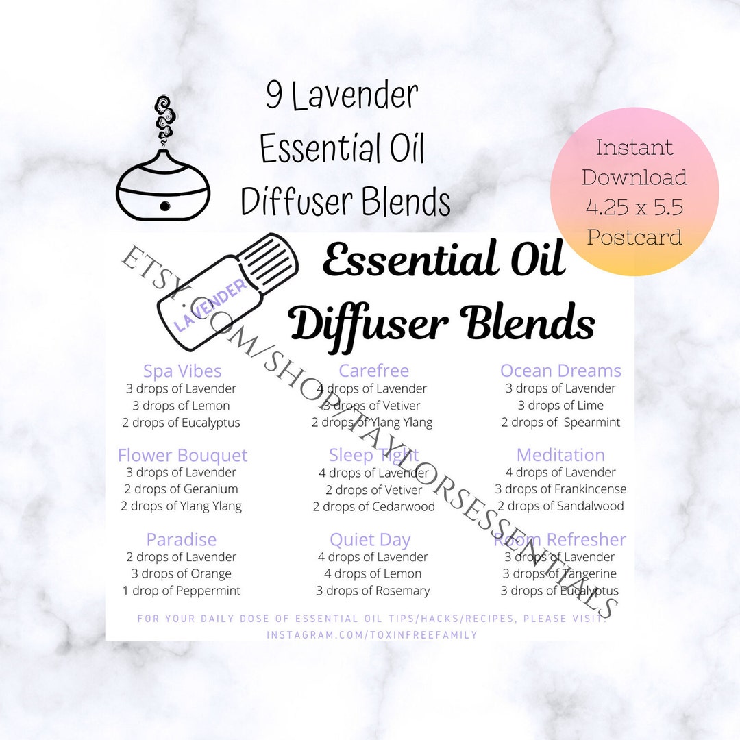 Lavender Diffuser Blends | Lavender Essential Oil Diffuser Blend ...