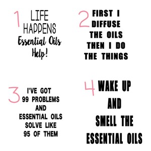 Essential Oil Diffuser Decals Diffuser Stickers Essential Oil Diffuser ...
