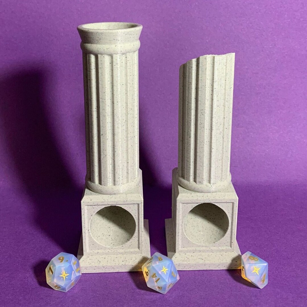 Dice Tower Roman Pillar tabletop Accessory TTRPG Dnd - Etsy