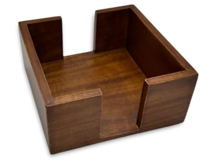 Wood Coaster Holder. Maple Finish Wooden. Holds up to 6 Coasters. Round ...