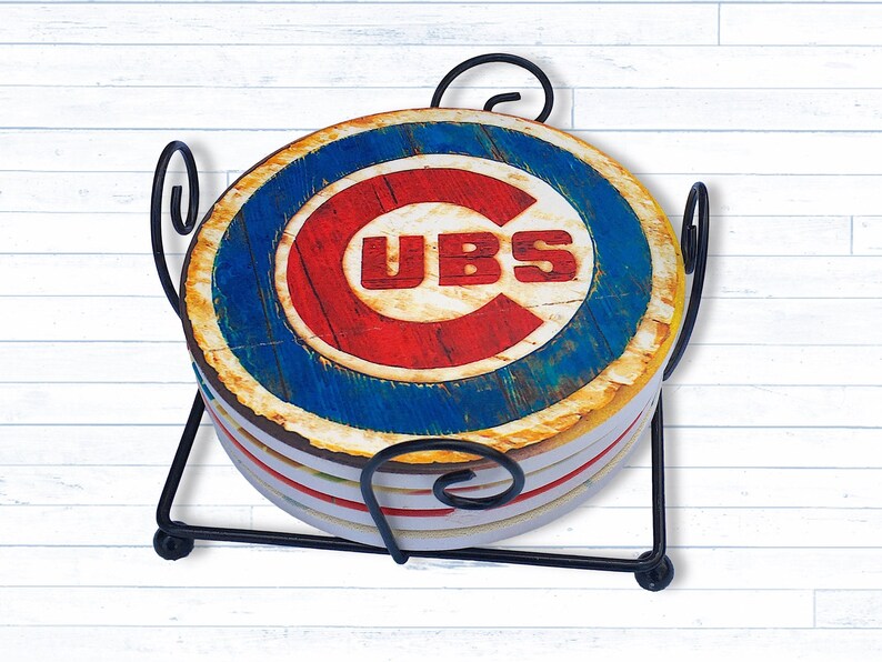 Wire Metal Coaster Holder, Coaster Stand, Holds up to 5 Ceramic Stone ...