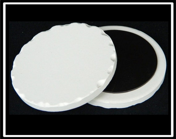 48 Pack. Blank Round CHISELED EDGE Magnet 3 in | Etsy