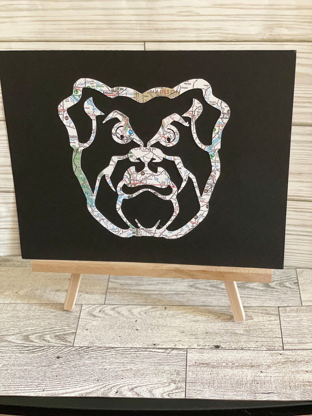 Bulldog A&M Mascot Map - Etsy