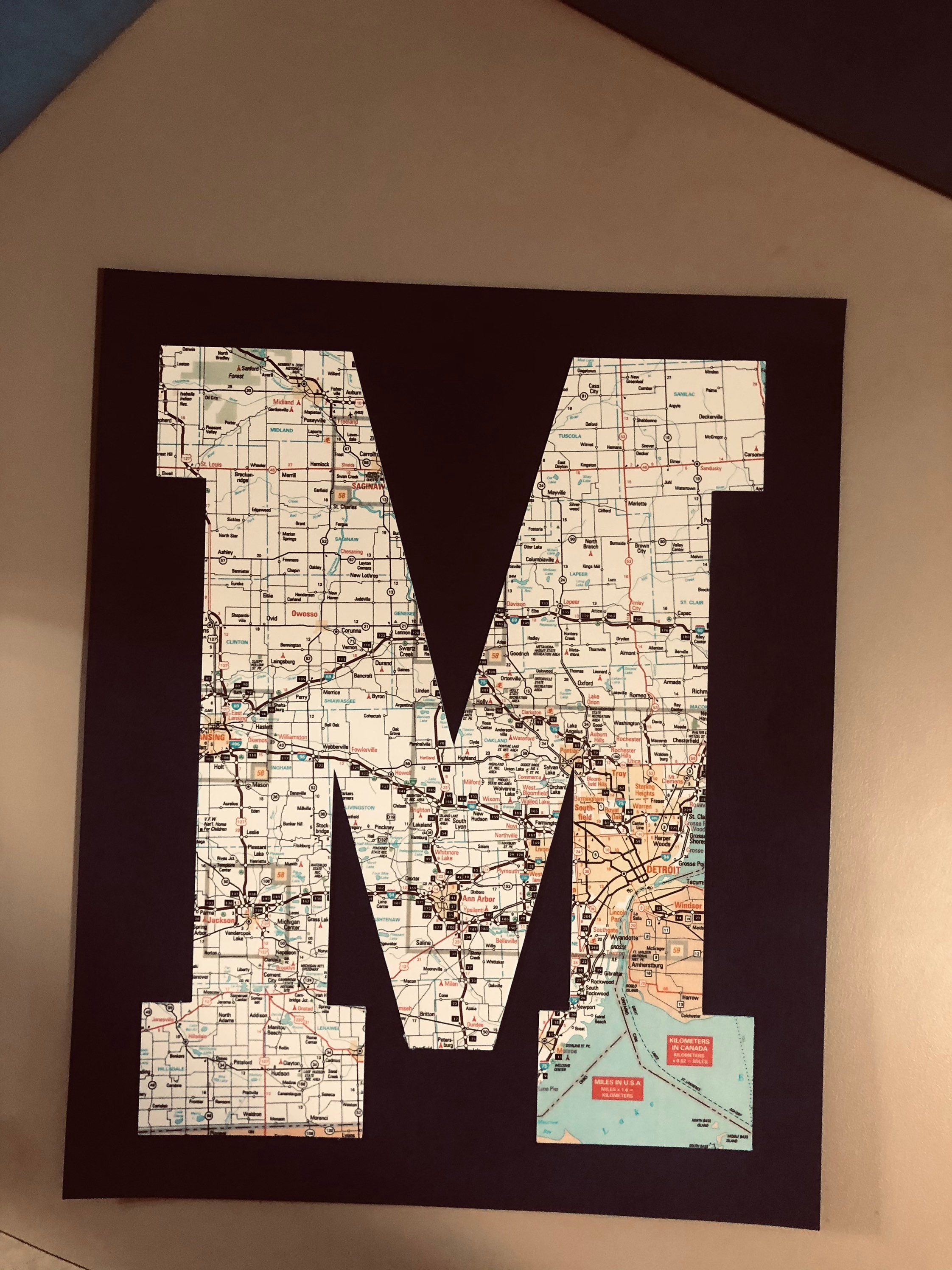 Michigan State University Mascot Map - Etsy
