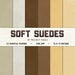 Soft Suedes, Digital Paper Pack, Texture Paper, Natural Color Paper ...