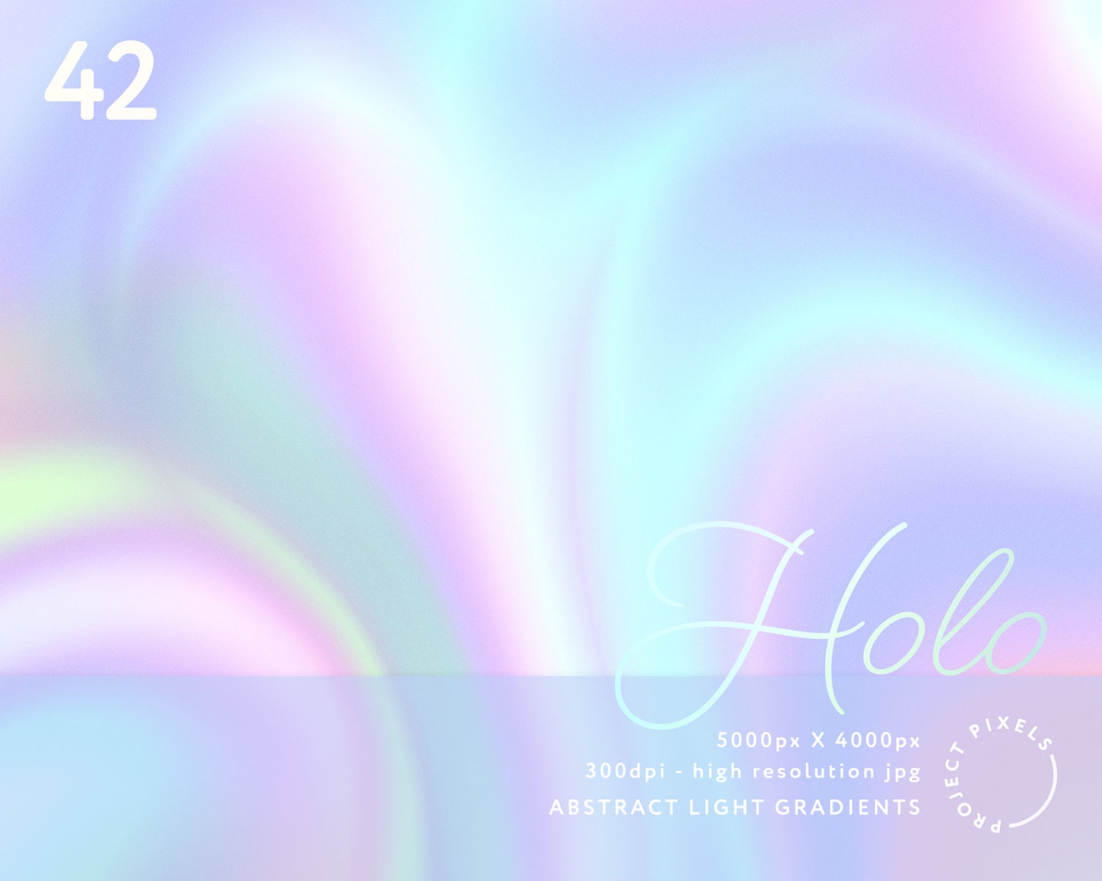 Holo Gradients, Abstract Light Backgrounds, Dreamy, Pastel Rainbow ...