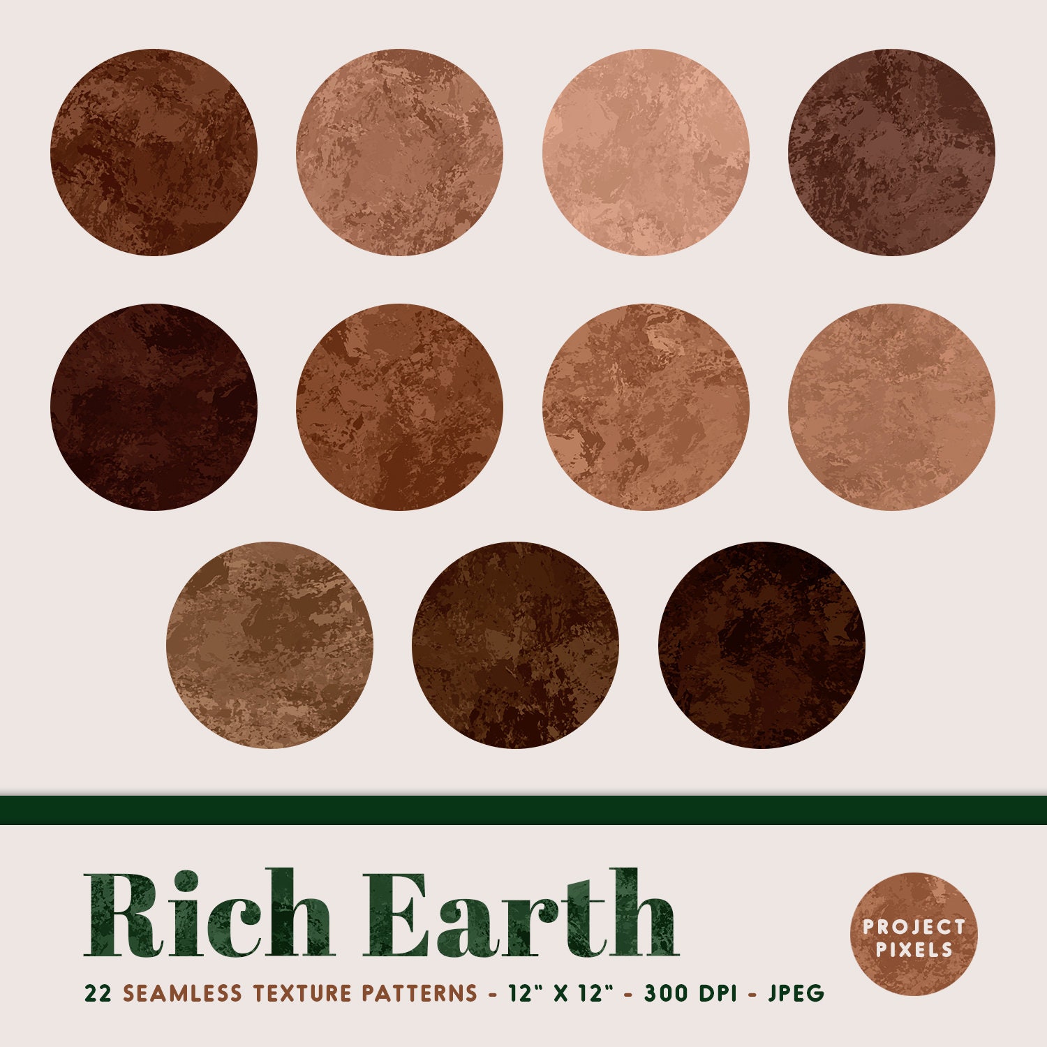 Rich Earth Digital Paper Pack Dark Nature Textures Seamless - Etsy