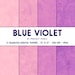 Blue Violet Hues Digital Paper Pack, Purple Textures, Gradient Paper ...