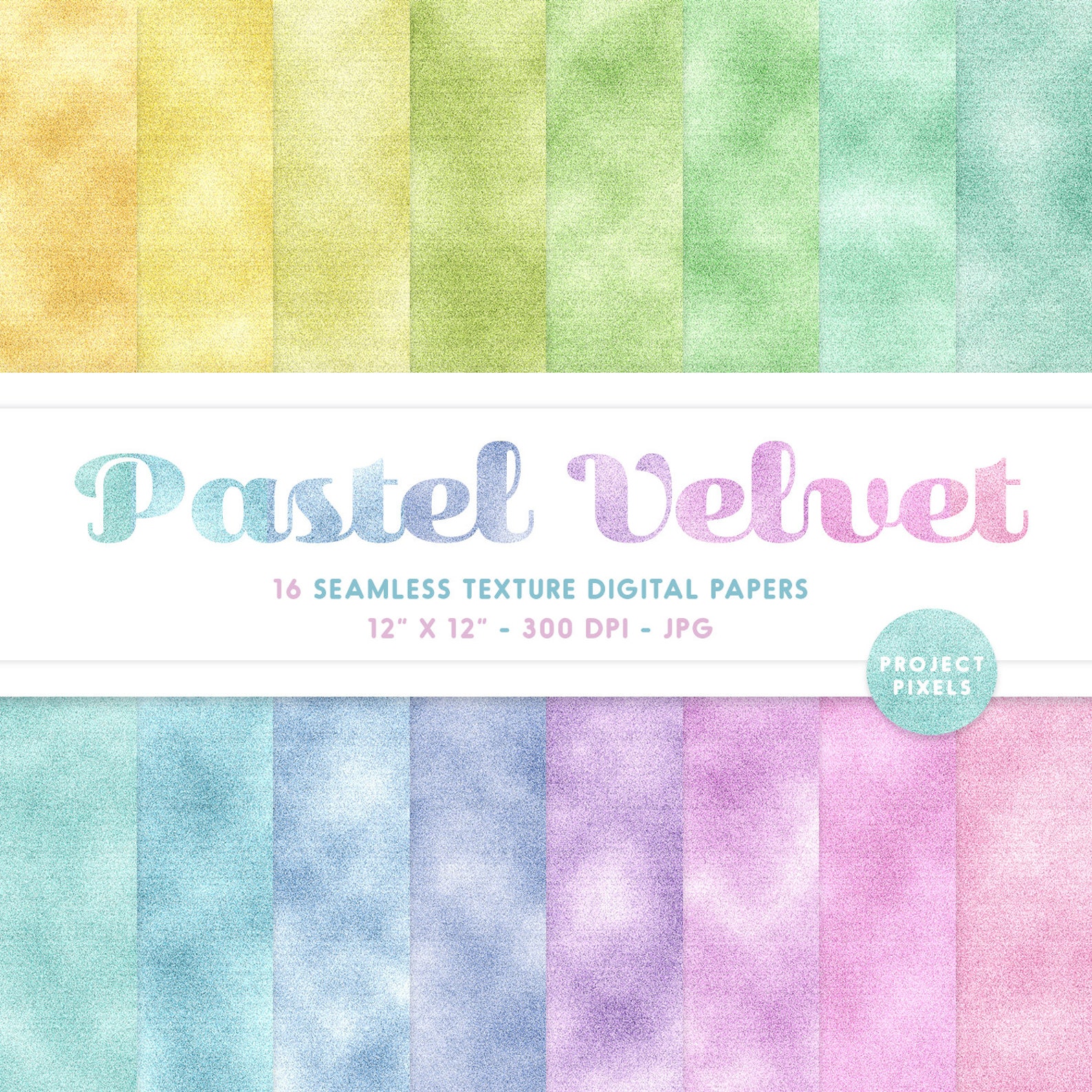 Pastel Velvet, Digital Paper Pack, Soft Velvet Seamless Textures ...