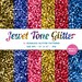 Jewel Tone Glitter, Seamless Patterns, Glitter Digital Paper, Glitter ...