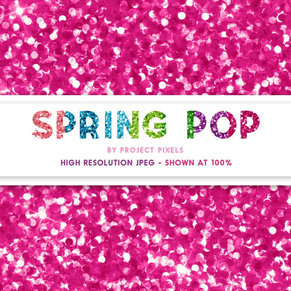 Spring Pop Glitter Seamless Patterns Colorful Glitter - Etsy