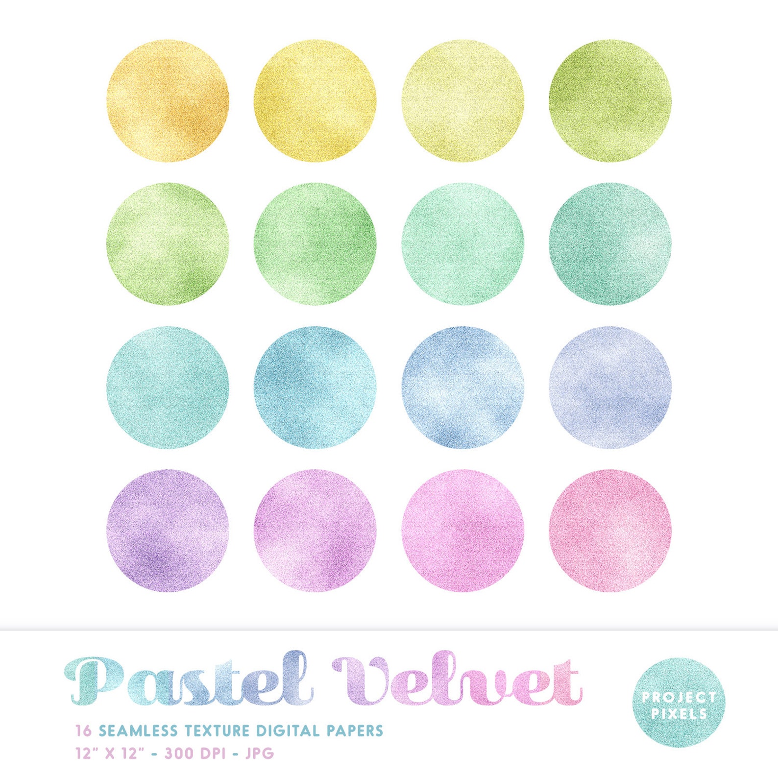 Pastel Velvet, Digital Paper Pack, Soft Velvet Seamless Textures ...