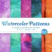Watercolor Patterns, Seamless Texture Patterns, Digital Paper ...