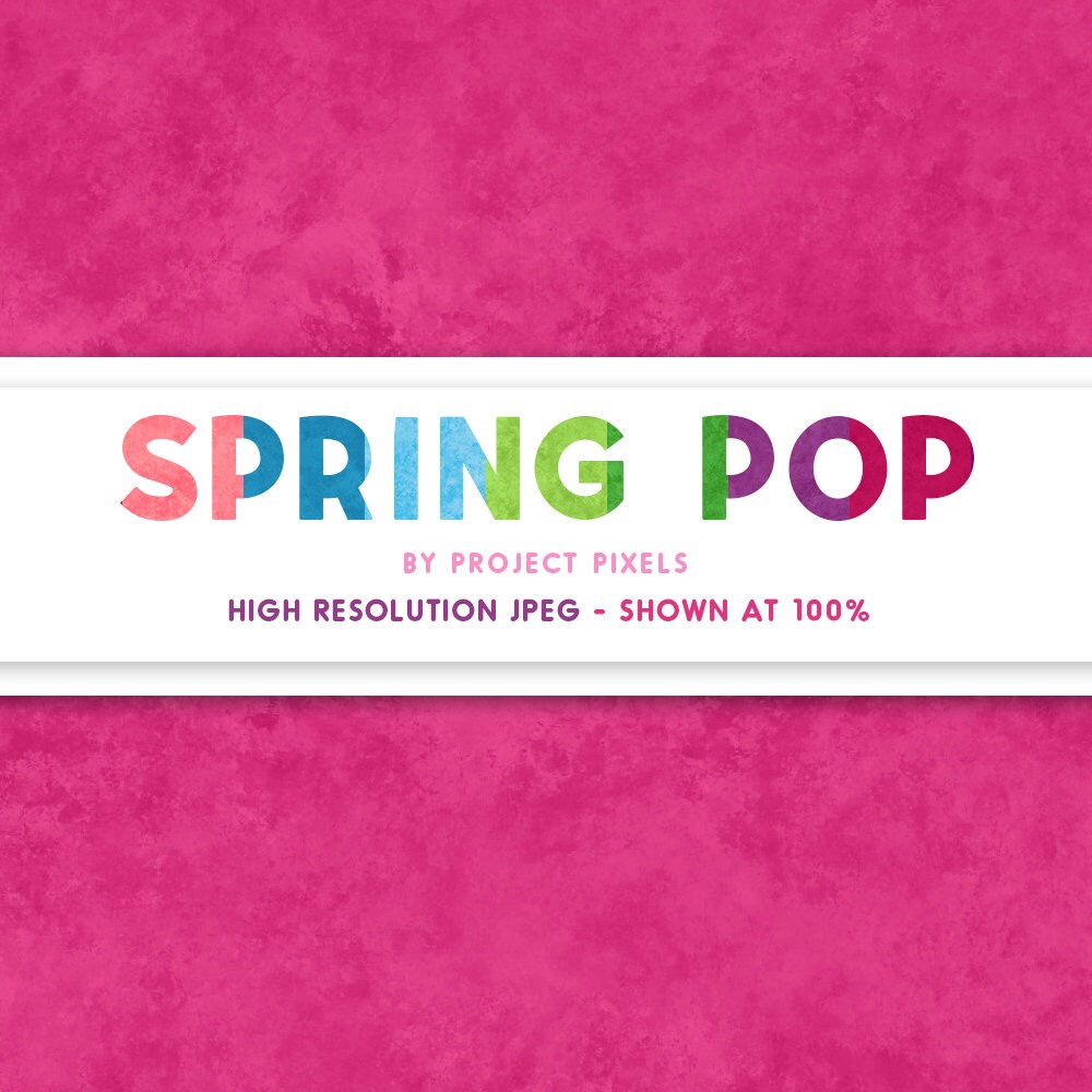 Spring Pop Color Rainbow Paper Pack Digital Art Textures - Etsy