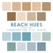 Beach Hues Digital Paper Pack, Ocean Sand Color Paper, Soft Art ...