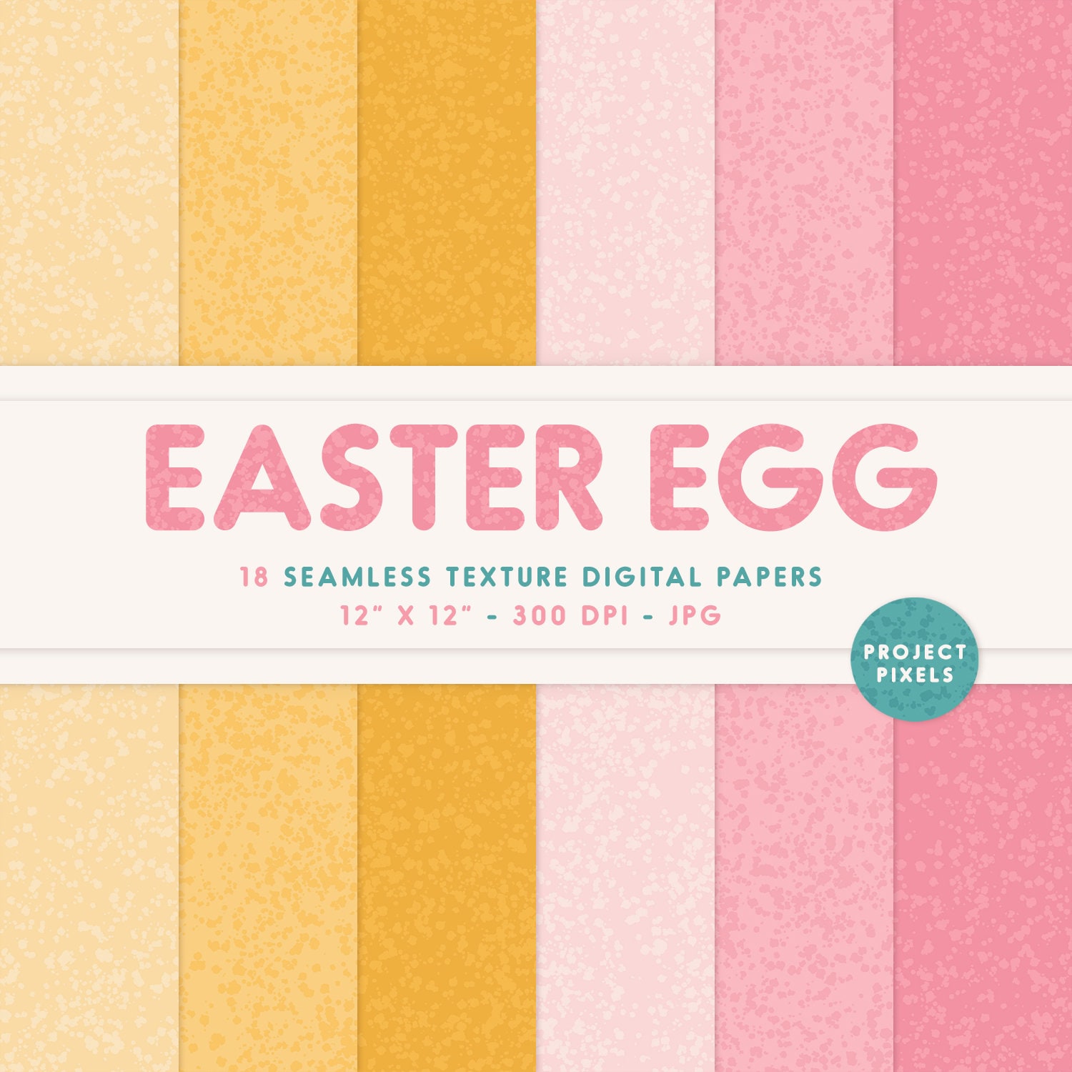 Easter Egg Digital Paper, Speckled Art Textures, Spring Color Gradient ...