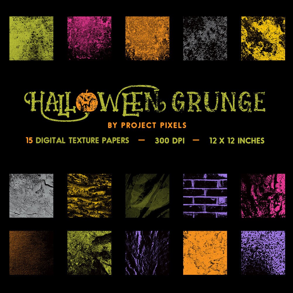 Halloween Grunge Textures Digital Paper Gritty Texture - Etsy