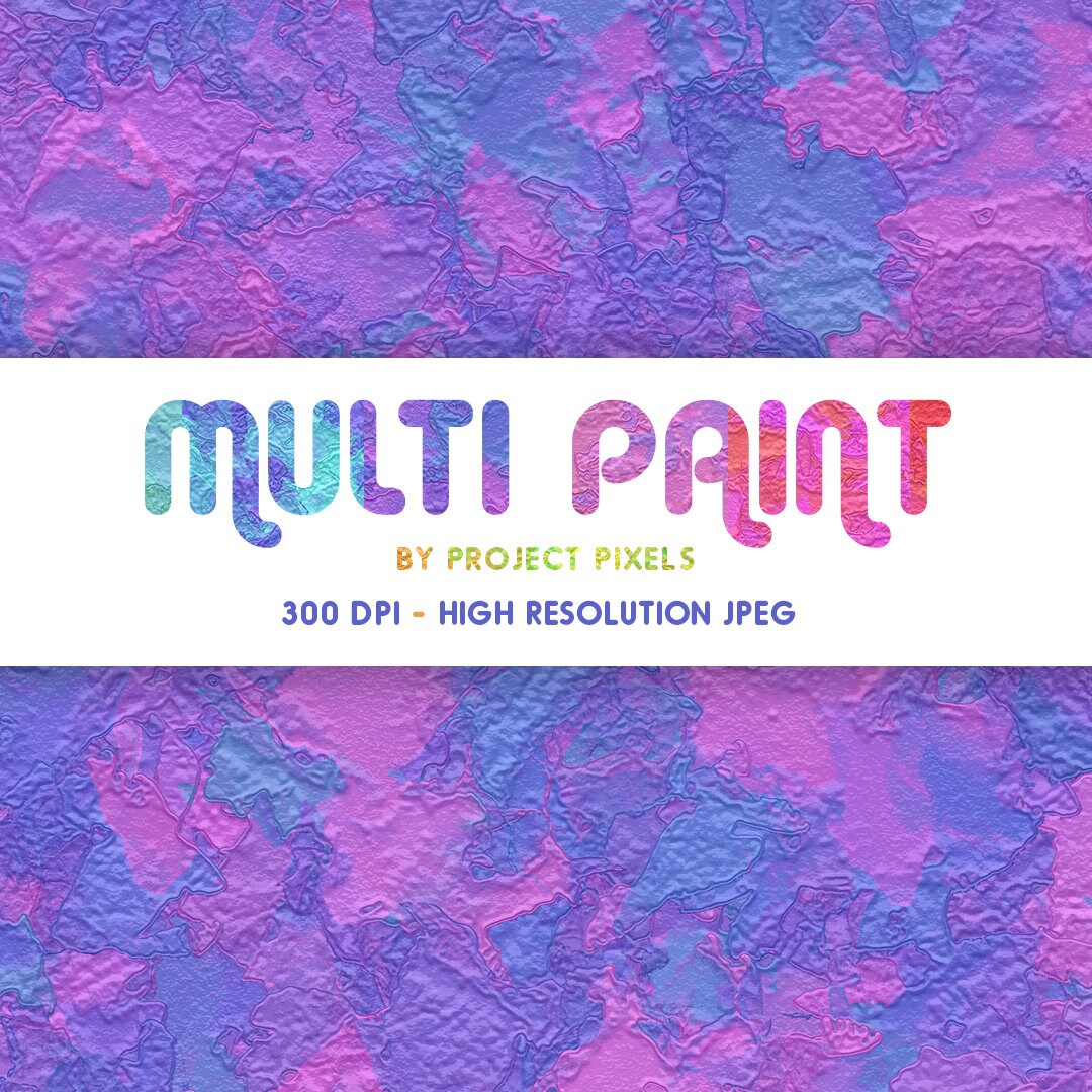 Multi Paint Digital Paper Pack Rainbow Paper Paint Art - Etsy