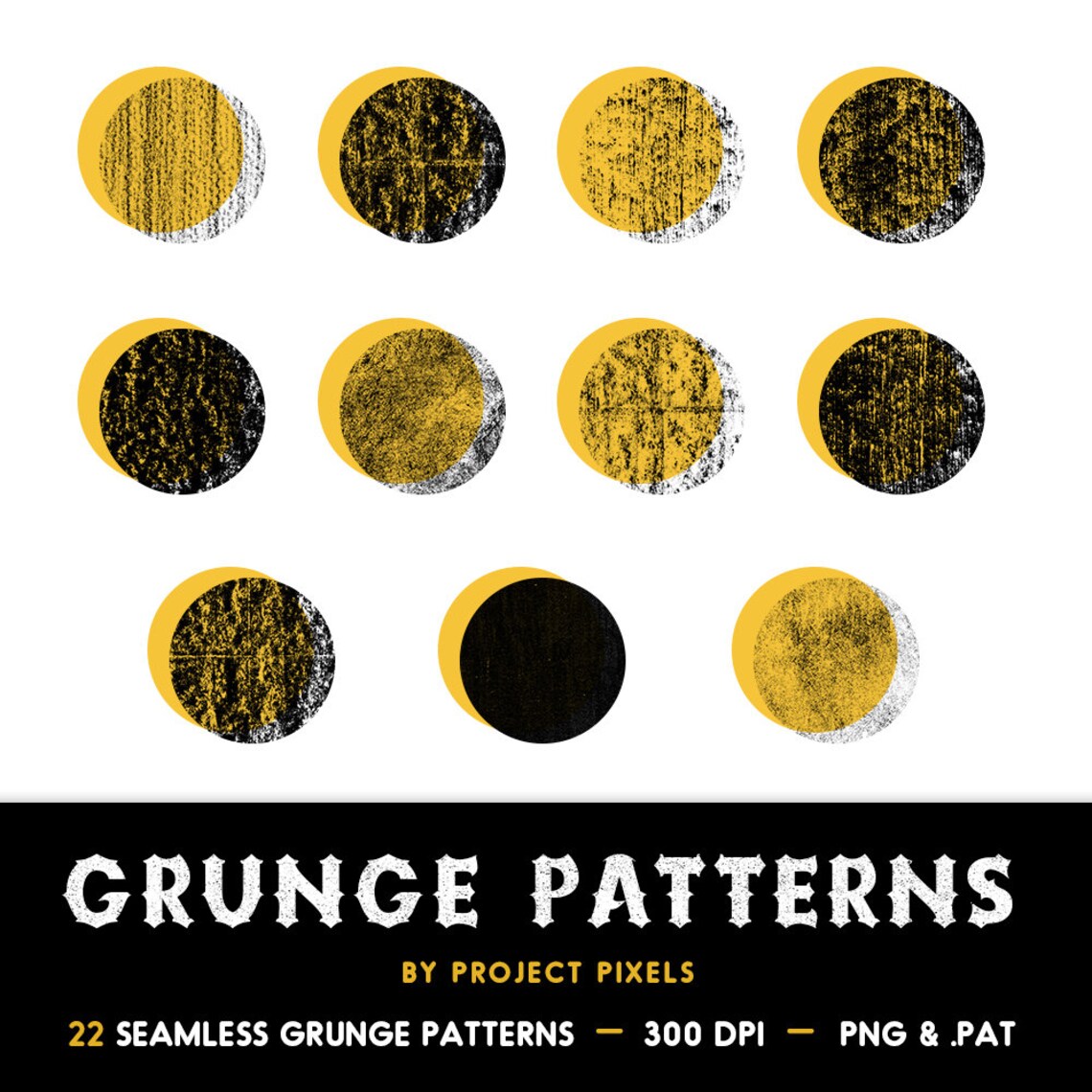 Seamless Grunge Patterns Grunge Textures Grunge Clip Art - Etsy
