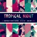 Tropical Night Digital Paper Pack, Teal Pink Paper, Brush Stroke Paint ...