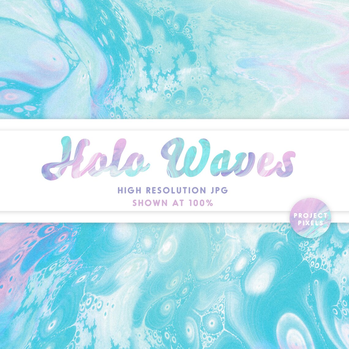 Holo Waves Holographic Digital Paper Pastel Rainbow Fun - Etsy