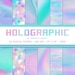 Holographic Digital Paper, Iridescent Texture, Rainbow Paper, Pastel ...