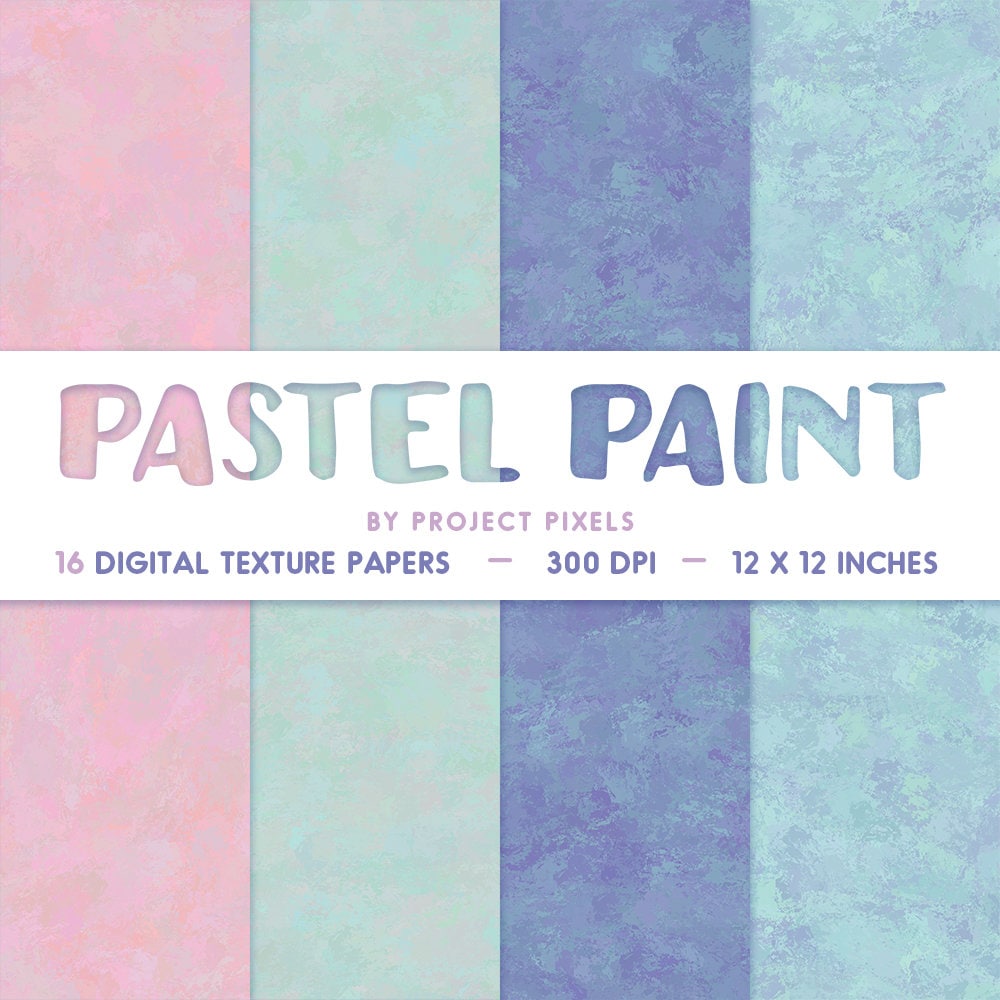 Pastel Paint Textures Digital Paper Pastel Textures Pastel - Etsy