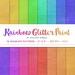 Rainbow Glitter Paint, Digital Paper, Seamless Patterns, Paint Textures ...