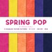 Spring Pop Color, Rainbow Paper Pack, Digital Art Textures, Seamless ...
