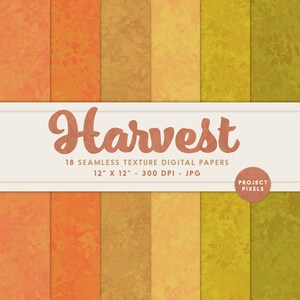 Harvest, Fall Autumn Color Paper, Digital Paper, Paint Texture ...
