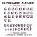 3D Polka Dot Alphabet Clip Art, 3D Letters & Numbers, Polka Dot Letters ...