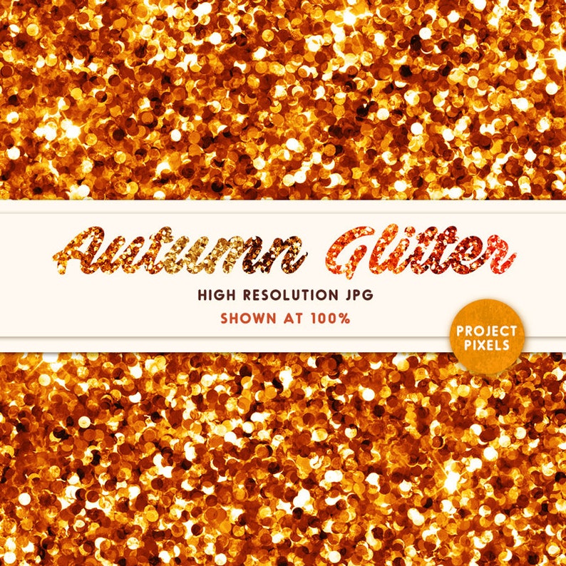 Autumn Glitter Seamless Patterns Fall Color Glitter Digital - Etsy