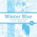Winter Blue Textures, Seamless Patterns, Digital Paper, Ice Texture ...
