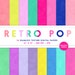 Retro Pop Color, 80s 90s Digital Paper Pack, Art Textures, Seamless ...