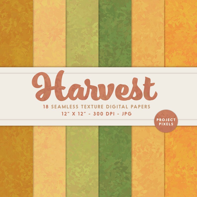 Harvest, Fall Autumn Color Paper, Digital Paper, Paint Texture ...