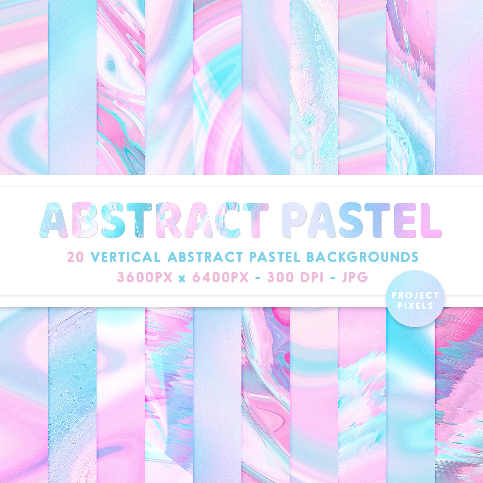Abstract Pastel Backgrounds, Holographic Digital Paper, Rainbow Paper ...