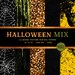 Halloween Mix Digital Paper Pack, Mixed Media Textures, Spooky Art ...