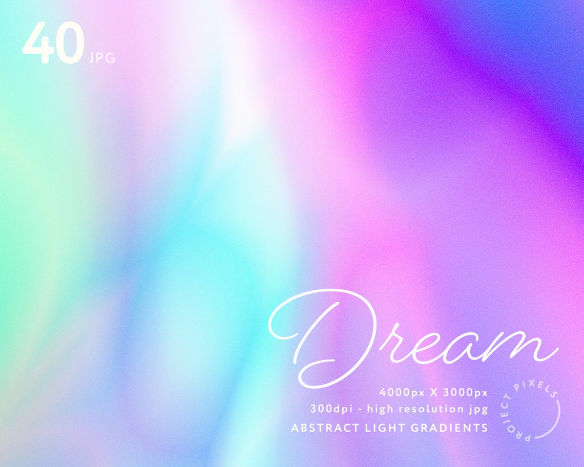 Dream Gradients Abstract Light Gradient Backgrounds Dreamy - Etsy