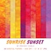 Sunrise Sunset, Digital Paper Pack, Rainbow Paper, Paint Art Texture ...