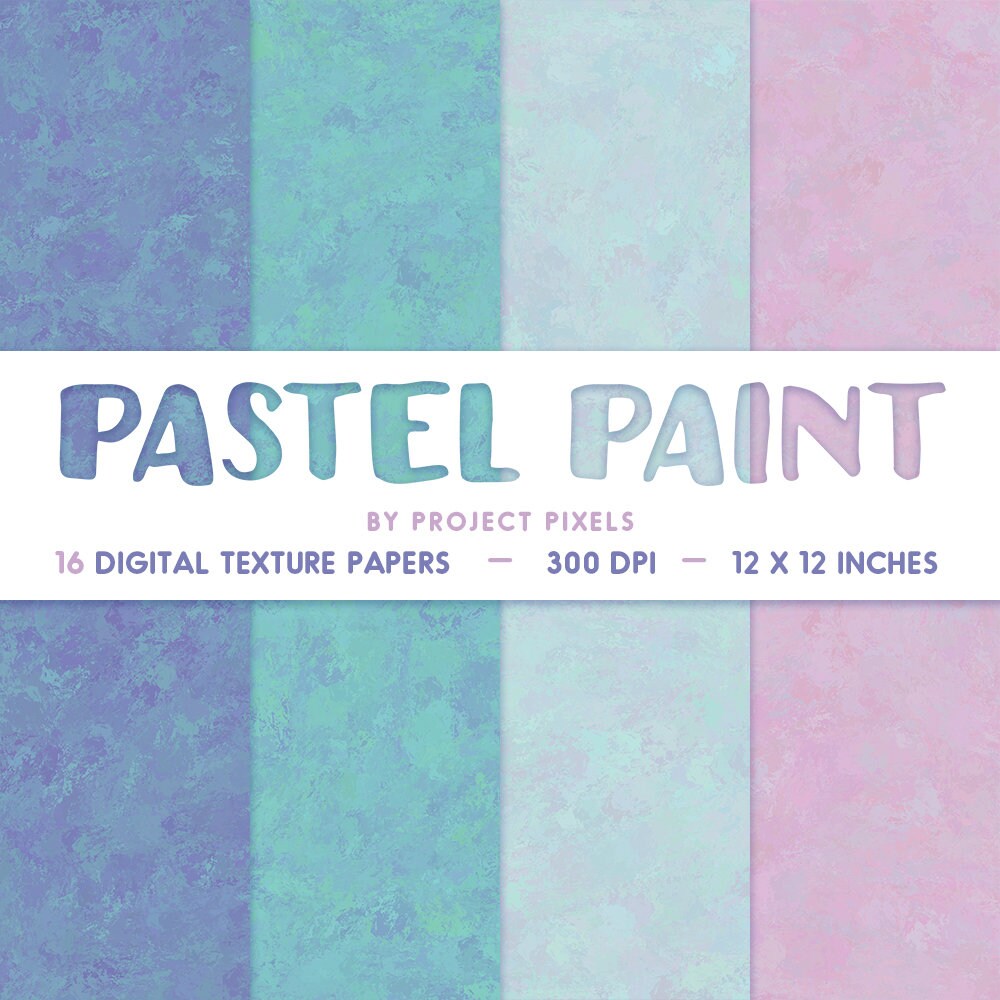 Pastel Paint Textures, Digital Paper, Pastel Textures, Pastel Paint ...