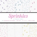 Seamless Sprinkles Patterns, Digital Sprinkle Paper, Donut, Cupcake ...
