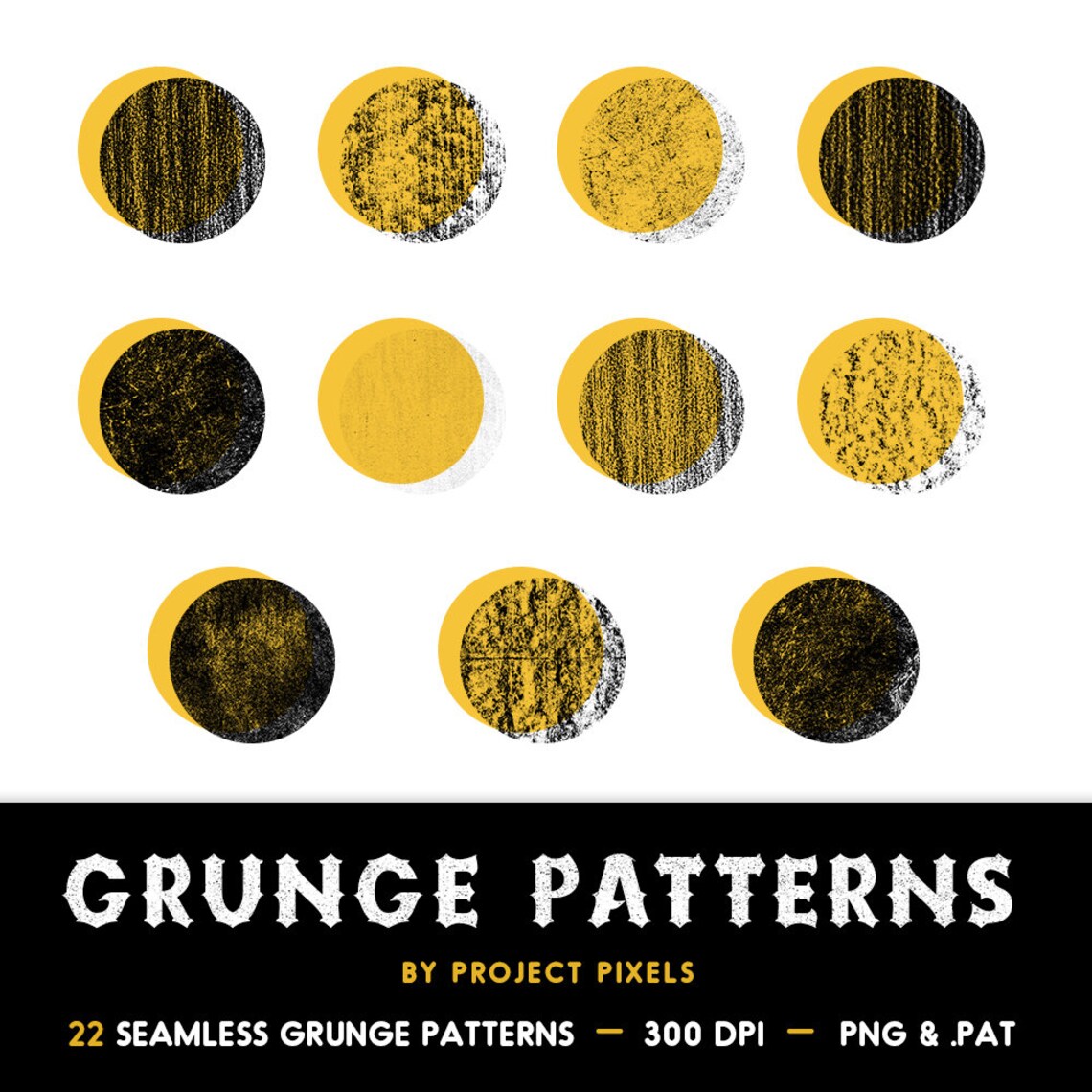 Seamless Grunge Patterns Grunge Textures Grunge Clip Art - Etsy