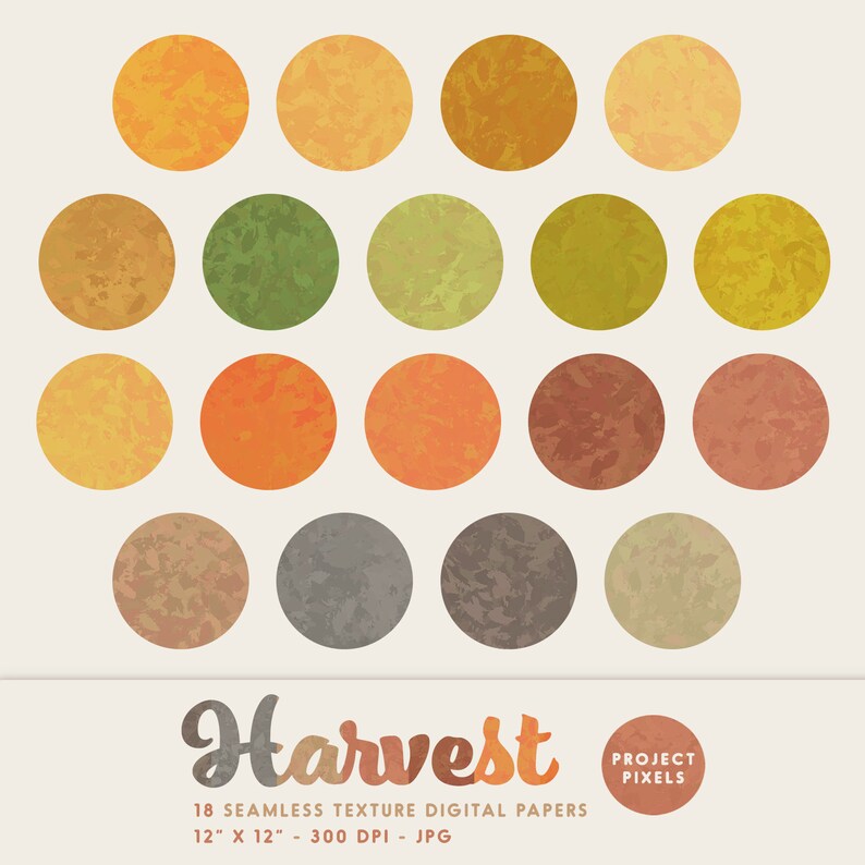 Harvest, Fall Autumn Color Paper, Digital Paper, Paint Texture ...
