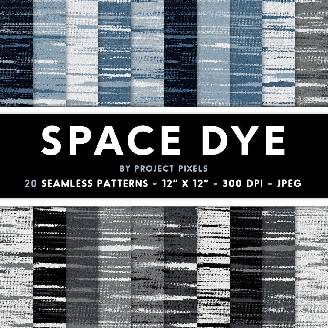Space Dye Digital Paper, Athletic Heather Grey Blue Jersey, Fabric ...