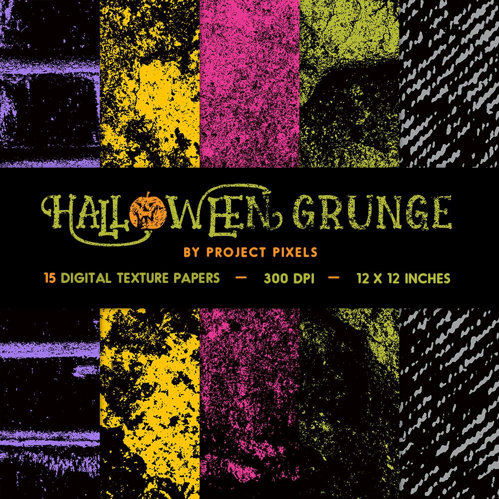 Halloween Grunge Textures Digital Paper Gritty Texture - Etsy